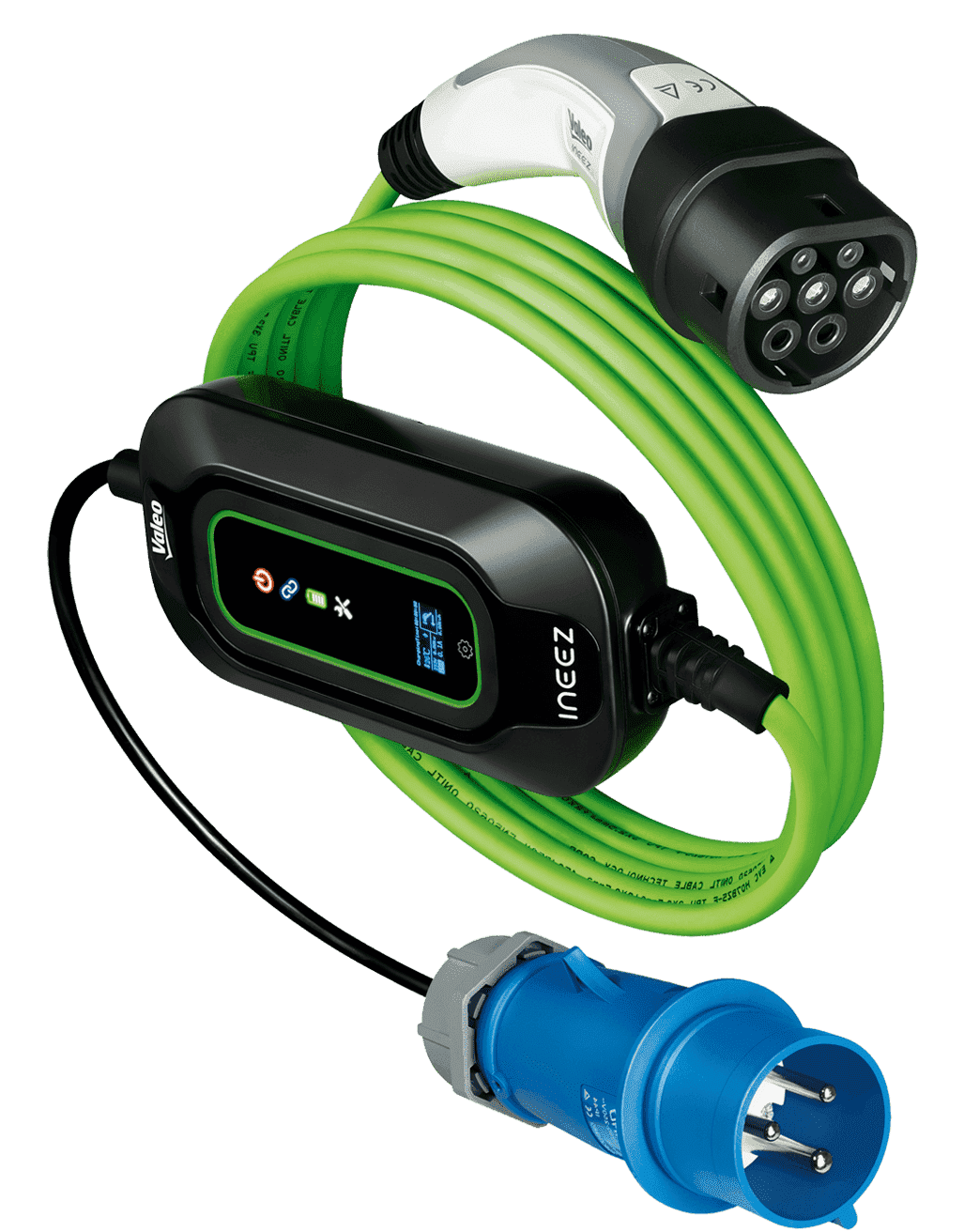 Ineez | Mobile Charger - CEE Blue 16 A - Type 2 NORMAL CHARGE - 3.7 kW ...